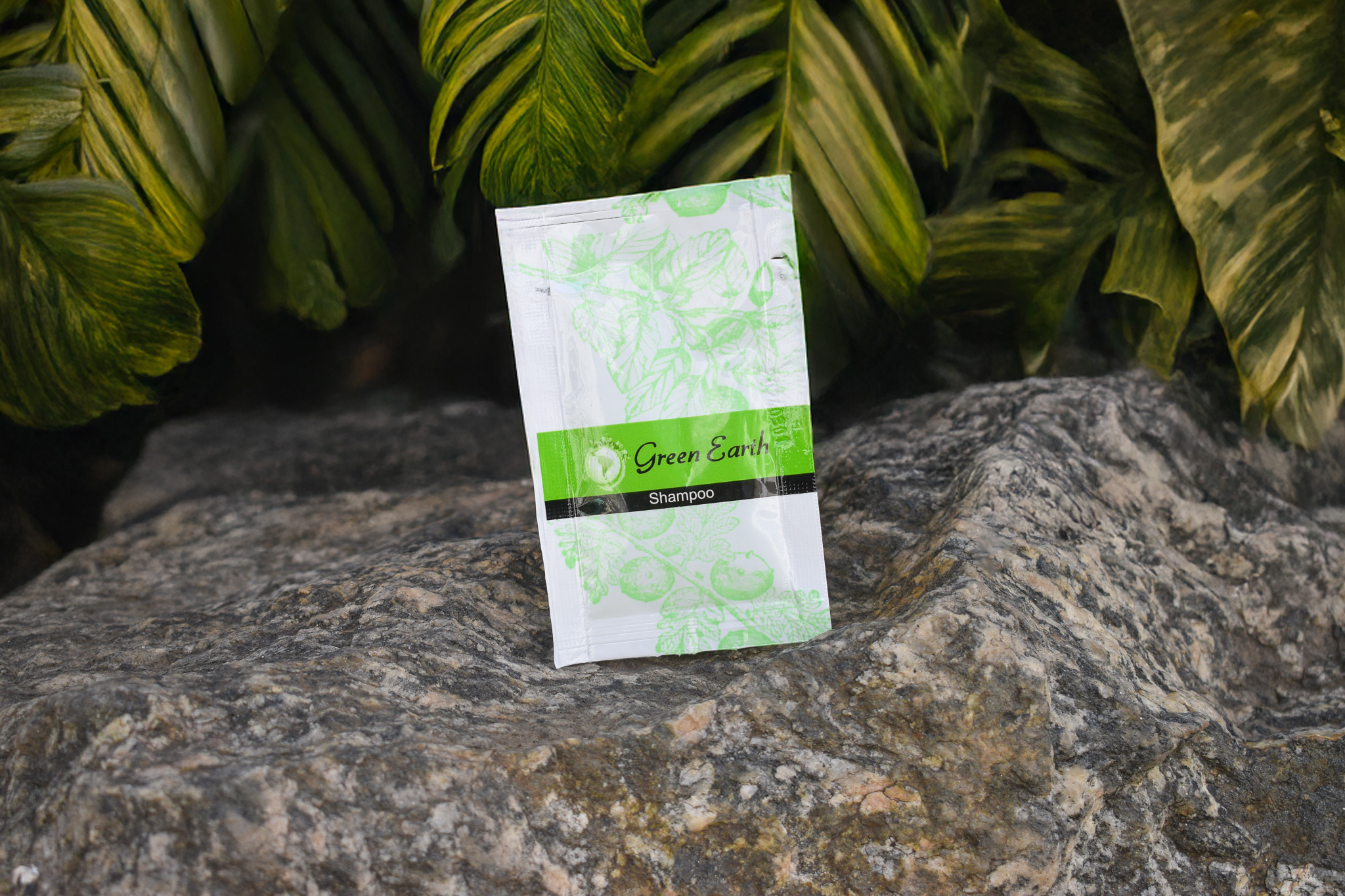 Shampoo Sachet Green Earth 500 Unidades - MHM Amenities