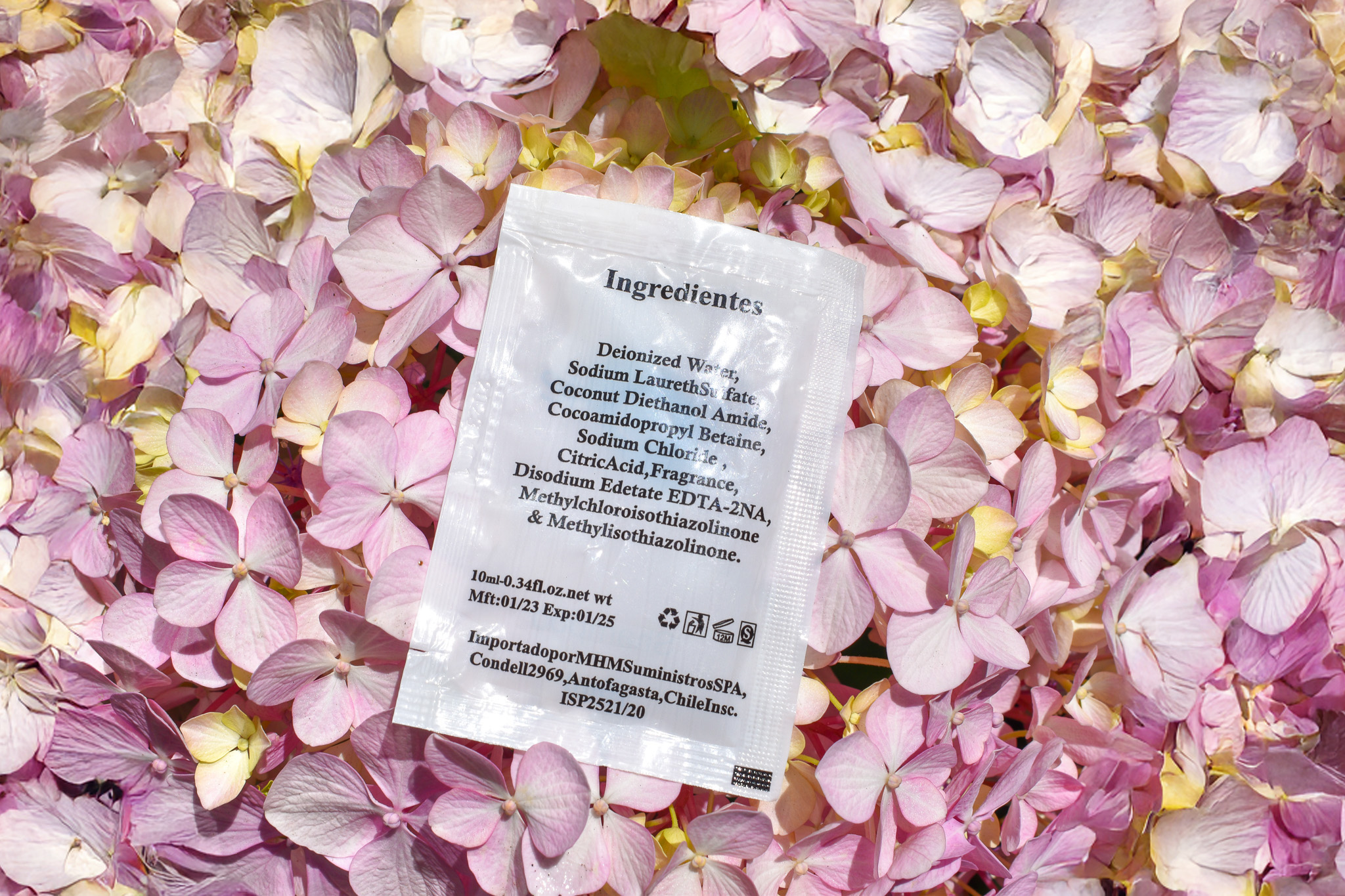 Shampoo Sachet Carmine 500 Unidades - MHM Amenities